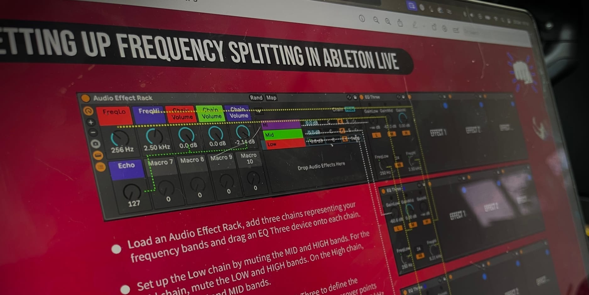 Frequency Splitting Technique in Ableton Live [Cheat Sheet and Video ...